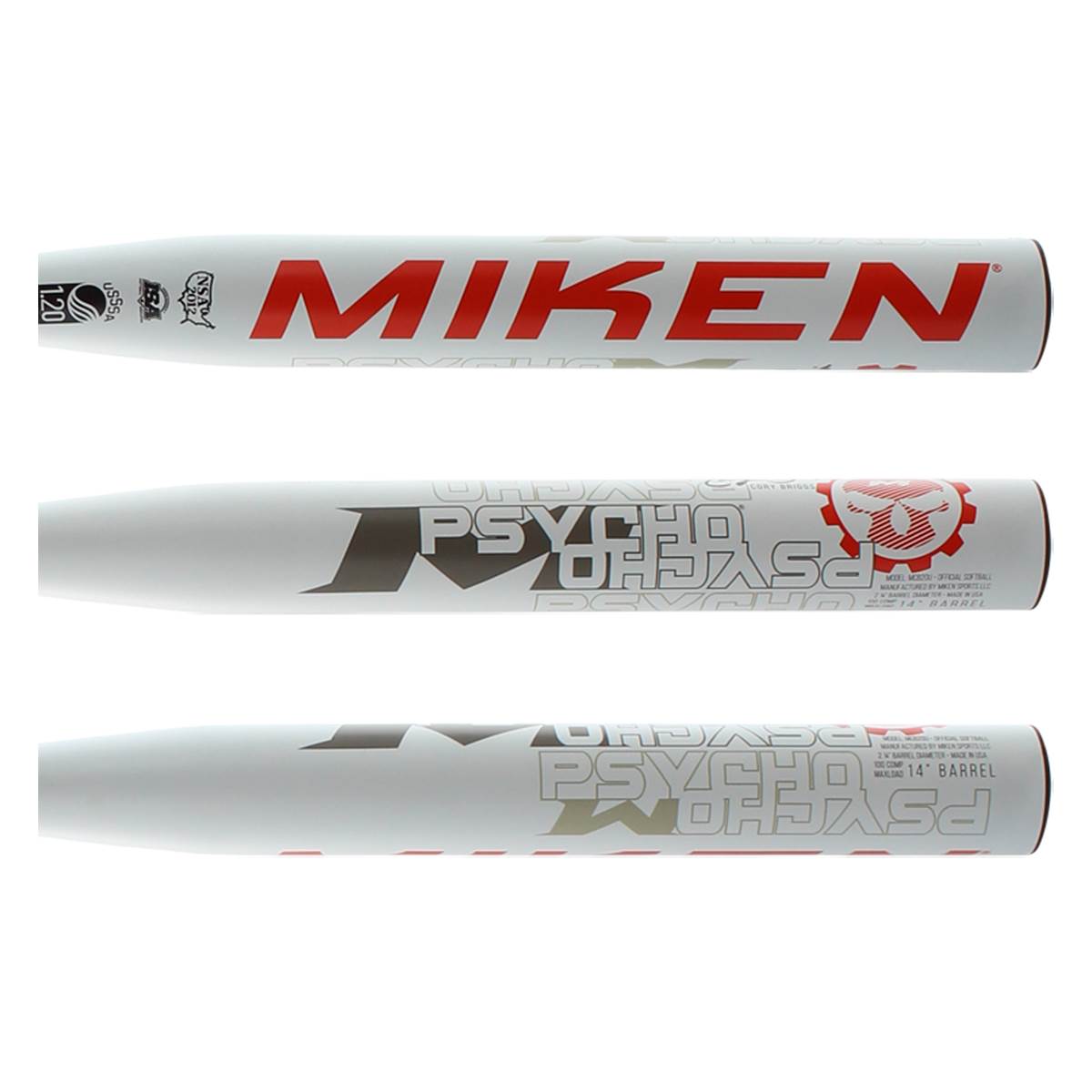 Miken Psycho 14" Maxload USSSA Slow Pitch Softball Bat (MCB20U ...