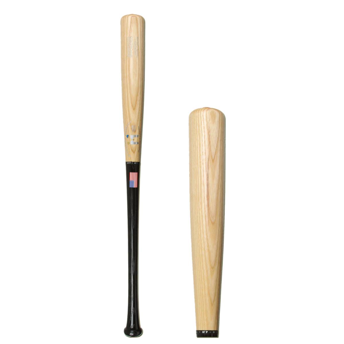 M^Powered Kentucky Coffee Wood Baseball Bat: KCW011 Black/Natural Adult ...