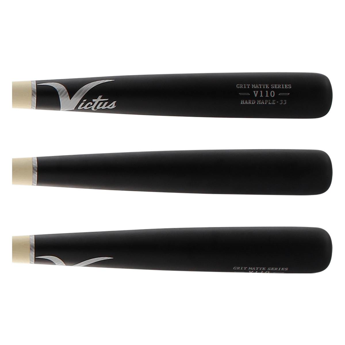 Victus Grit Matte V110 Maple Wood Baseball Bat (VMRWMV110-NT/BK ...
