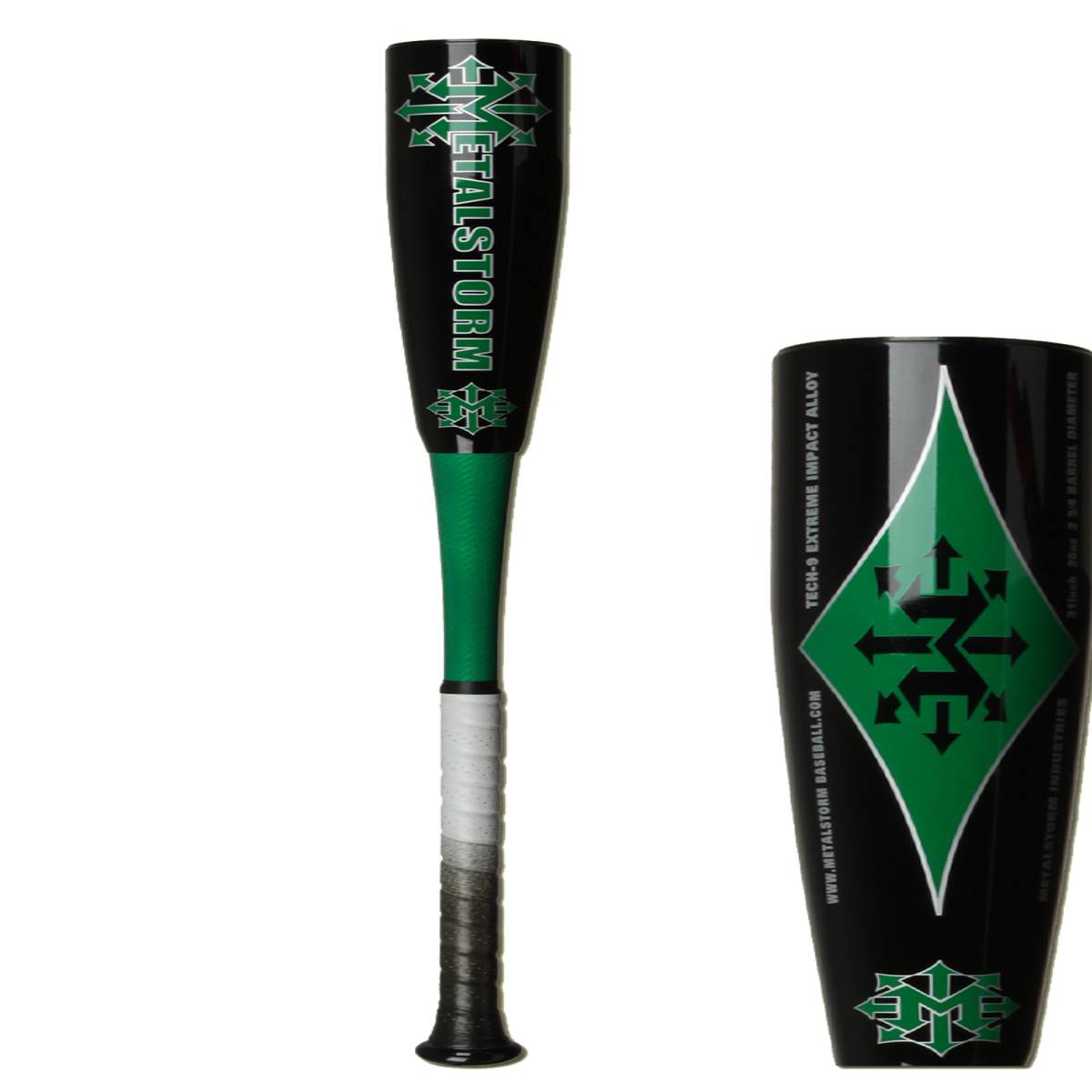 Metalstorm Green Diamond Senior League Baseball Bat: MS2PGD5 | JustBats.com