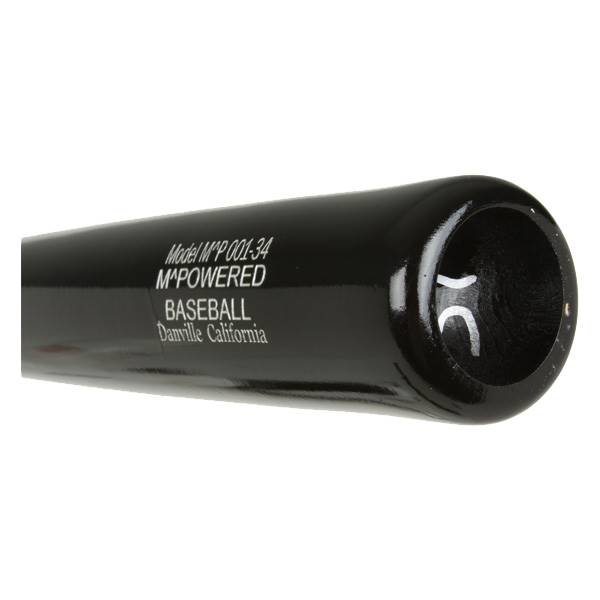 M^Powered Sugar Maple Wood Baseball Bat: SM001 Black Adult | JustBats.com