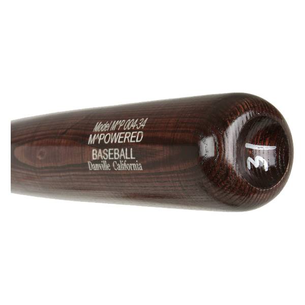 M^Powered Northern White Ash Wood Baseball Bat: NWA004 Mahogany Adult ...
