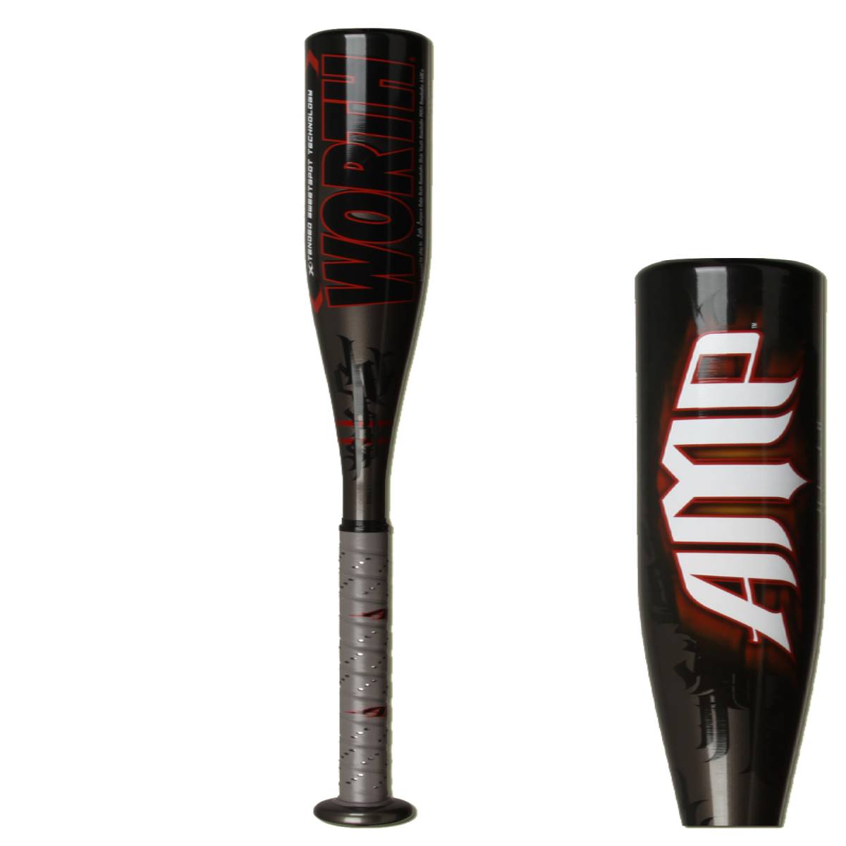 Worth Lithium AMP -13 2 1/4" Youth Baseball Bat YBAM13 | JustBats.com