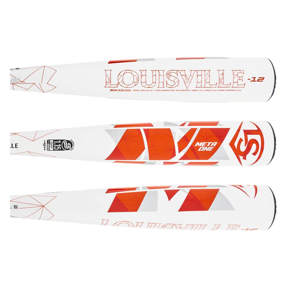Louisville Slugger Meta ONE -12 2-3/4" USSSA Baseball Bat (WBL2531010 ...