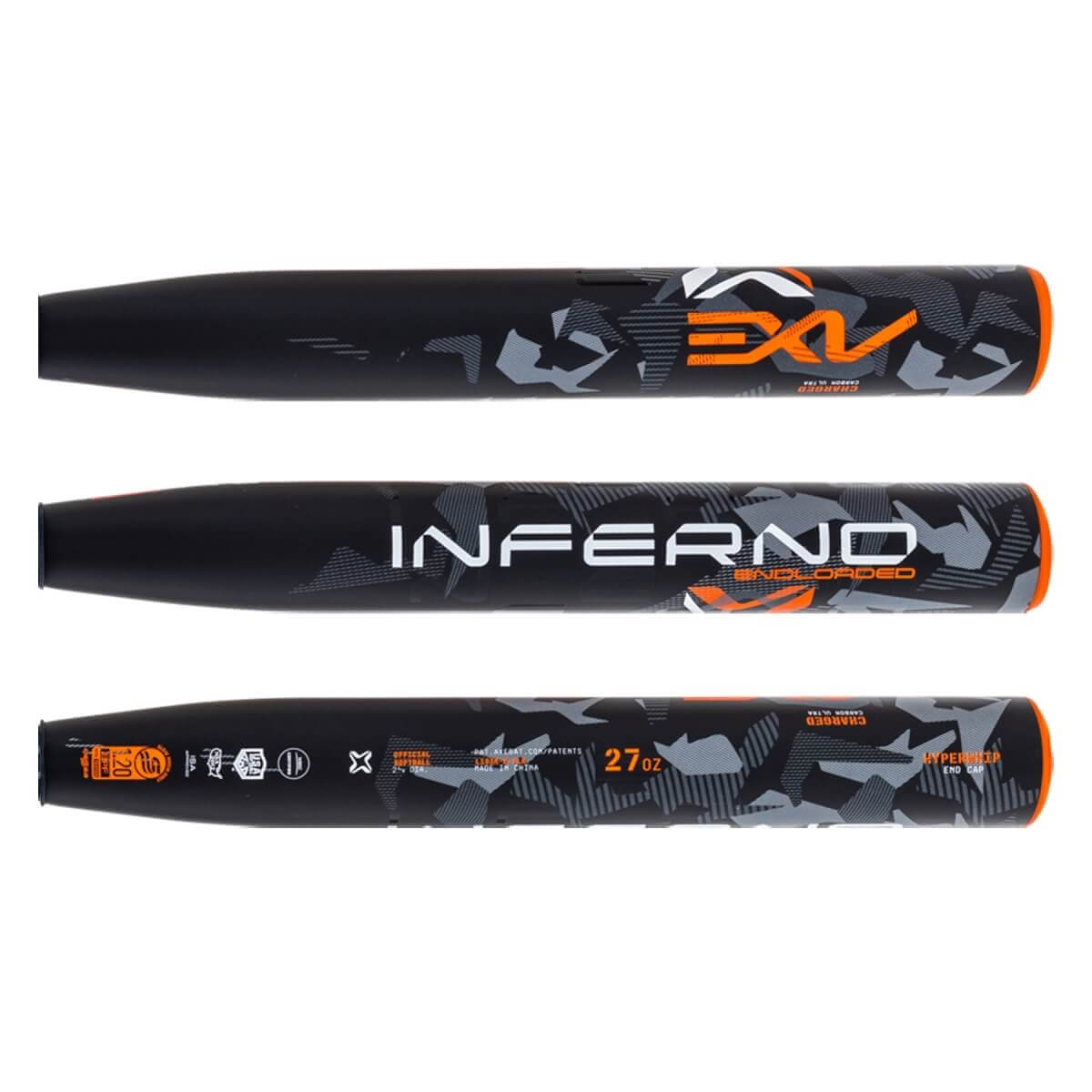 2024 Axe Inferno Flared Endloaded Dual Stamp Slow Pitch Softball Bat ...