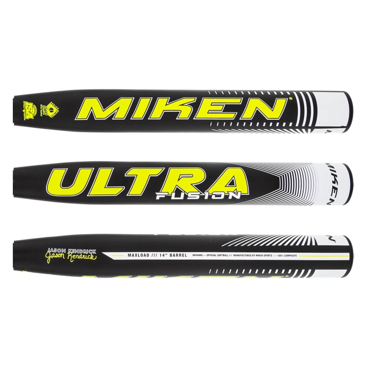 Miken Ultra Fusion 14" Jason Kendrick Maxload Senior Slow Pitch Softball Bat (MFN4MS) | JustBats.com