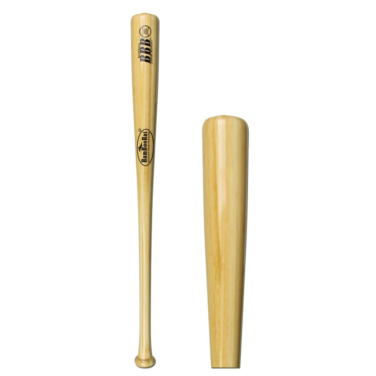 BamBooBat Bamboo Wood Baseball Bat: HNBN271R Natrual Adult *Demo ...