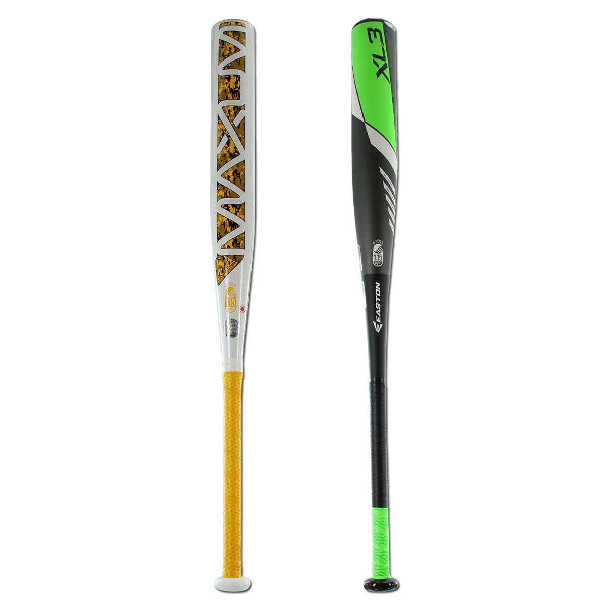 Bat Pack COMBAT MAXUM -5 and Easton XL3 -5 Senior League Baseball Bats ...