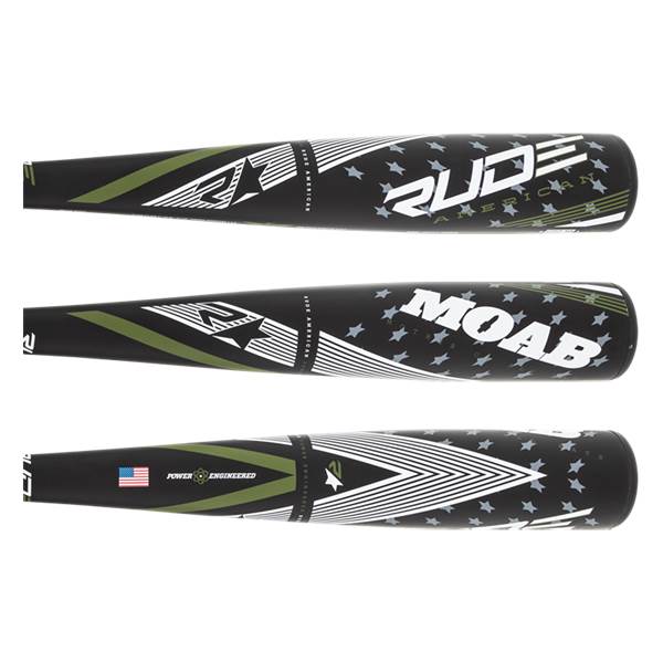 Rude American MOAB Power BBCOR Baseball Bat (BBMOAB3P19) | JustBats.com