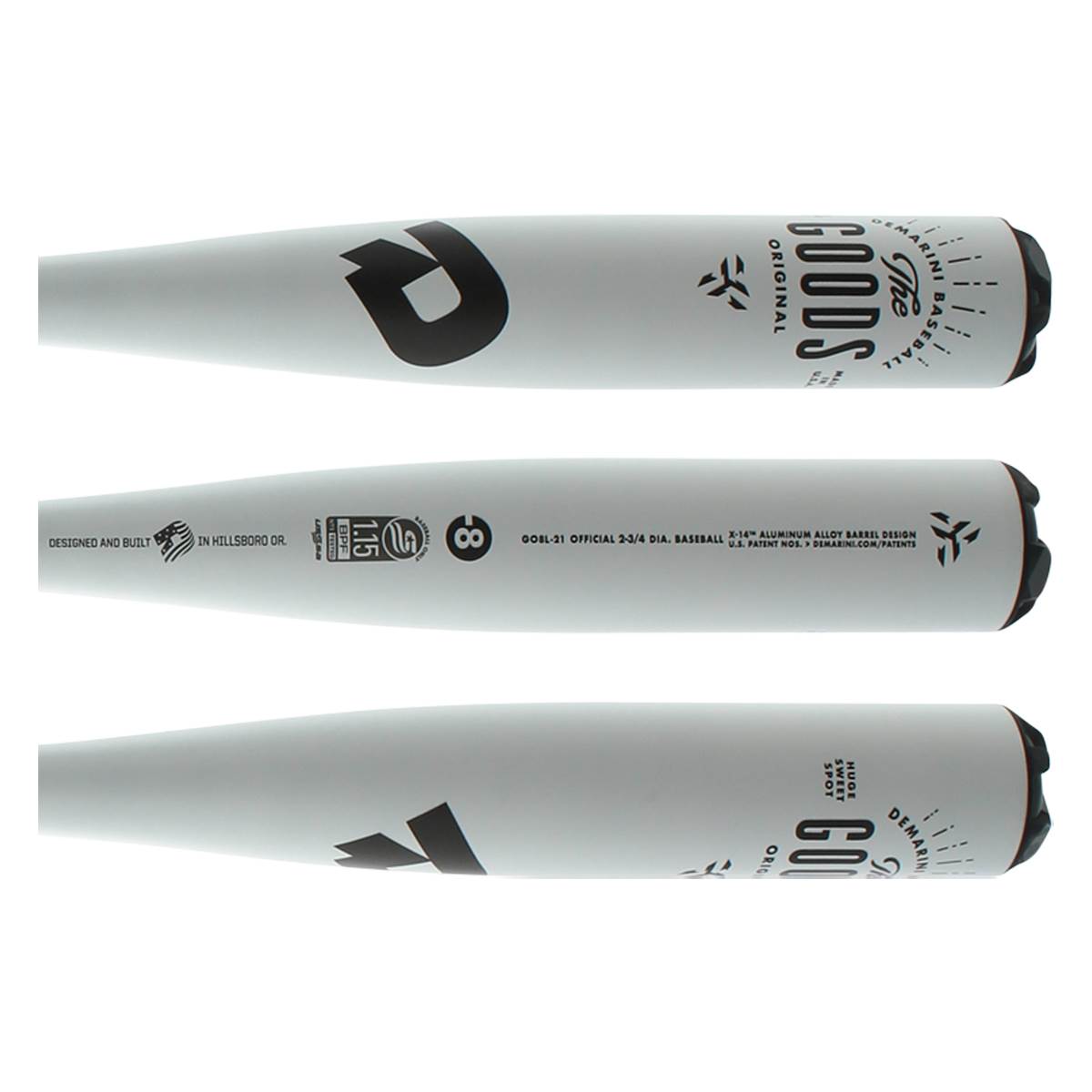 2021 DeMarini The Goods ONE -8 2-3/4" USSSA Baseball Bat (WTDXGO821 ...