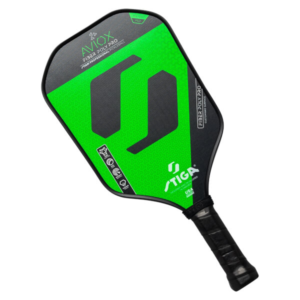 STIGA Aviox Fiber Poly Pro Middleweight Composite Pickleball Paddle ...