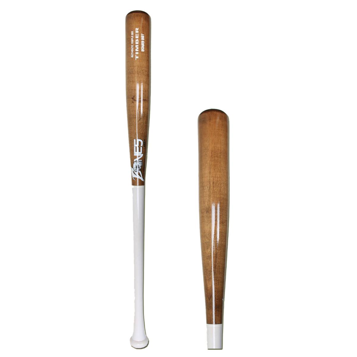 Bones Bat Maple Training Wood Baseball Bat TIMBER Stock White/Brown ...