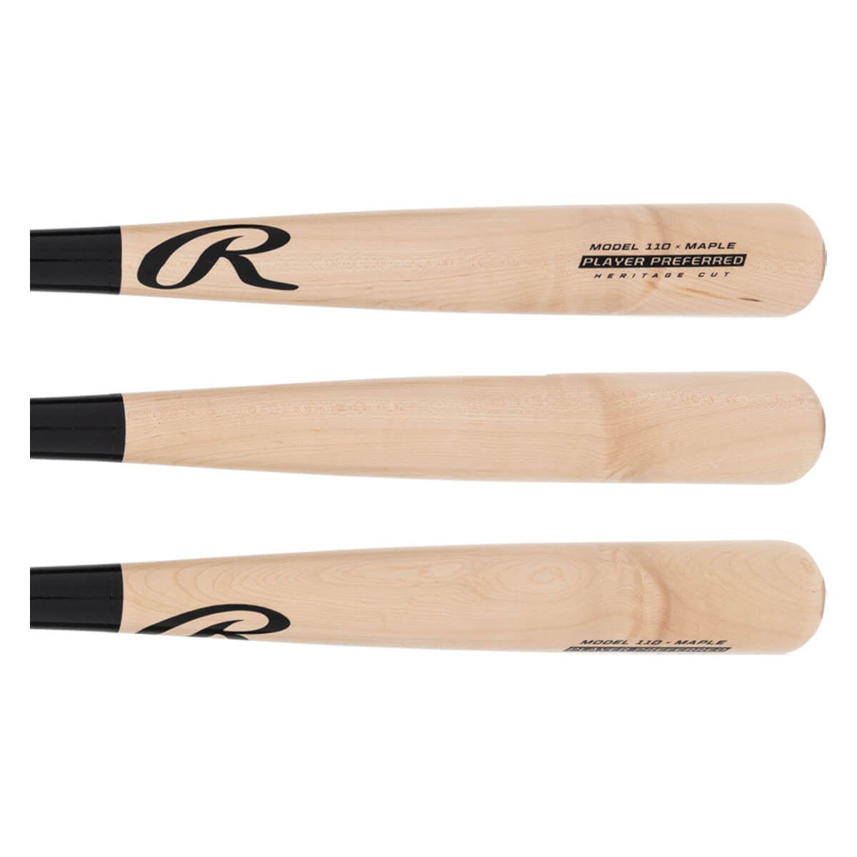 Rawlings Player Preferred Heritage Cut Maple Wood Baseball Bat (PP110BN ...