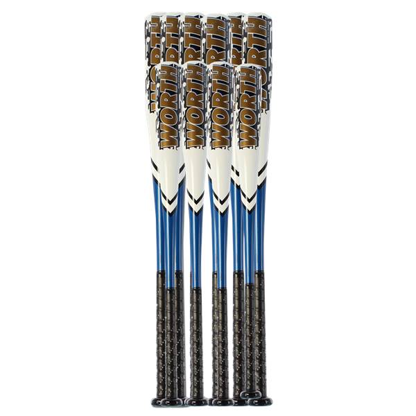 Bat Pack Worth Copperhead Senior League Baseball Bat: SLCH8 10-Pack ...