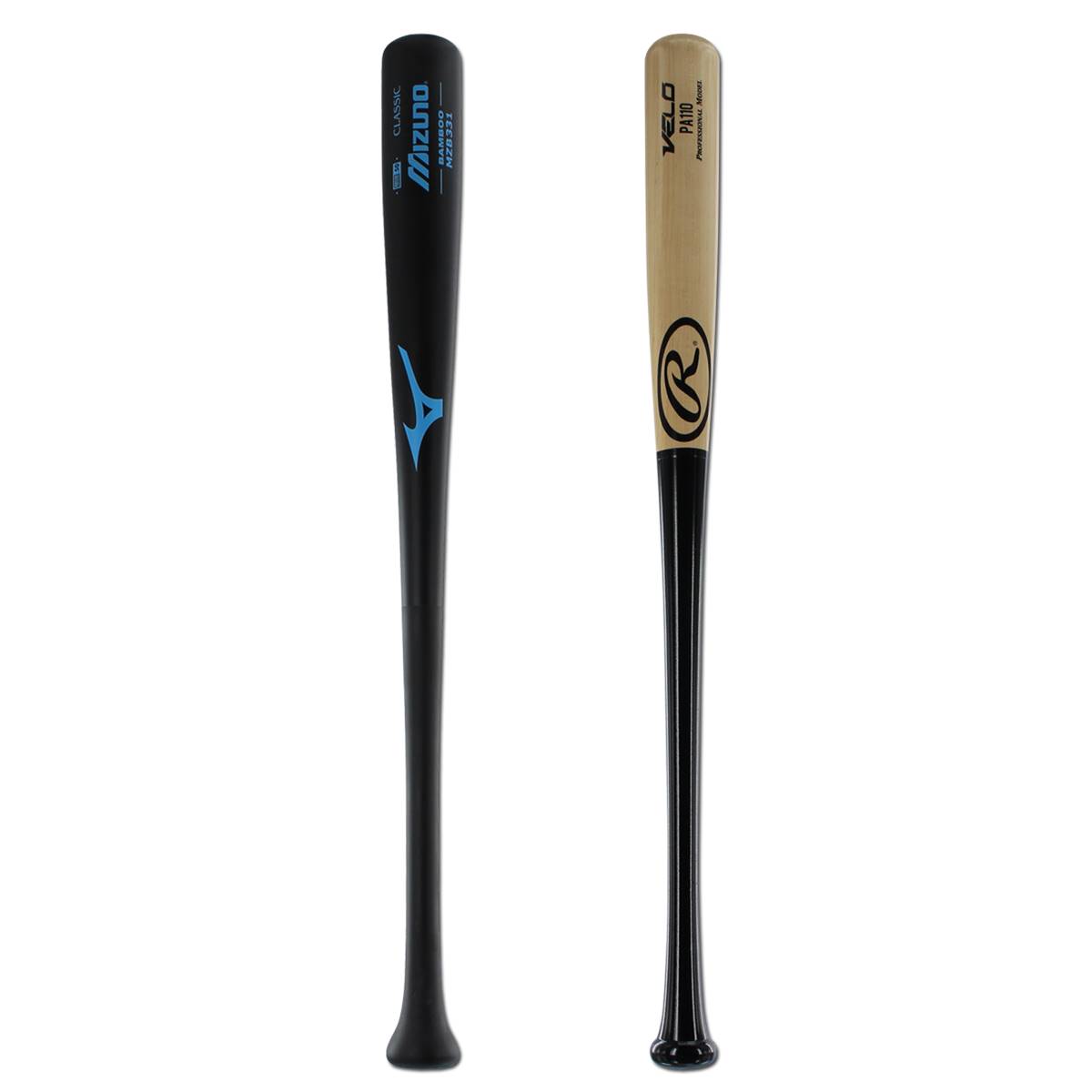 Wood Bat Pack | Mizuno Custom Classic Bamboo and Rawlings VELO Maple ...