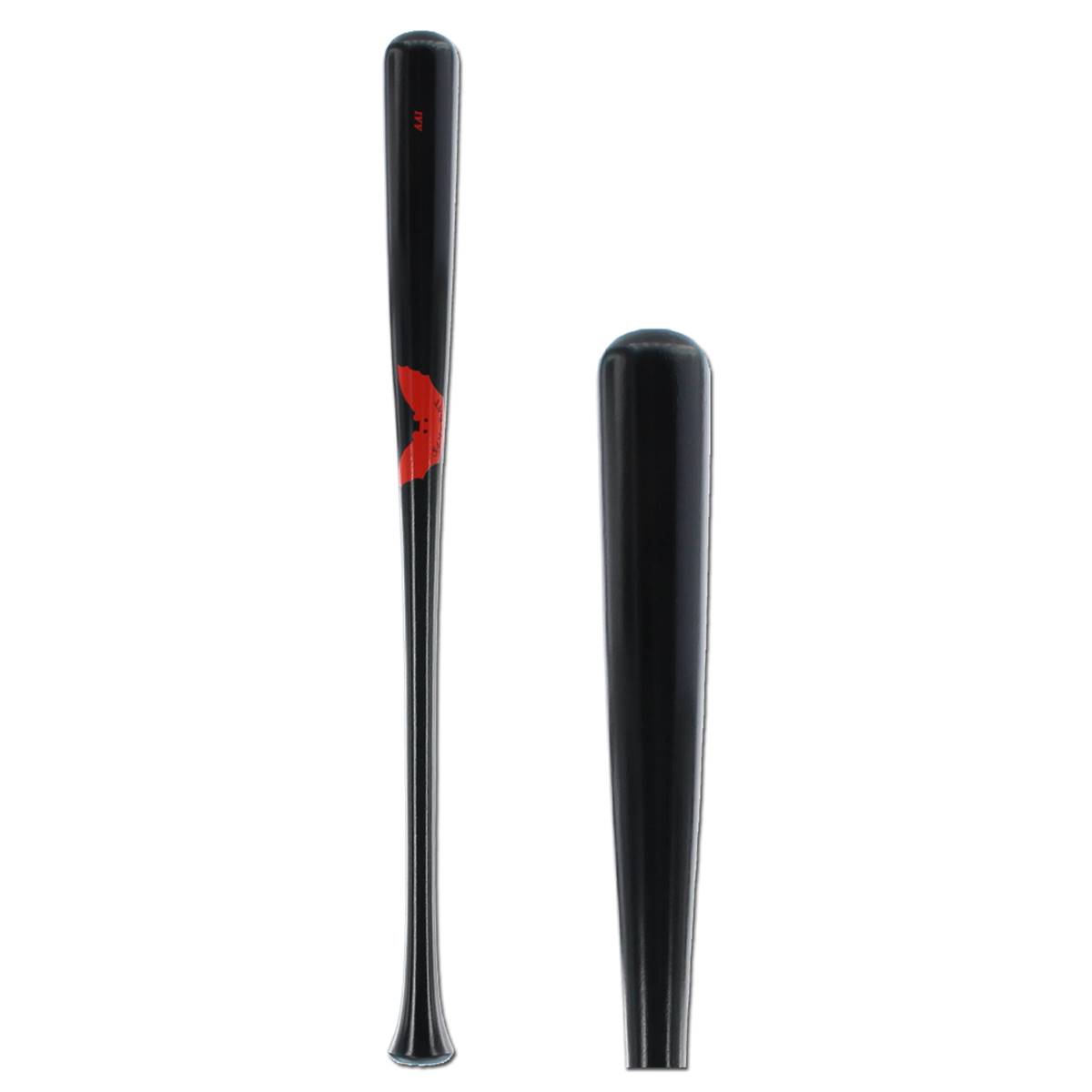 Sam Bat -3 2 1/2" Maple Wood Baseball Bat AA1 Black / Red | JustBats.com