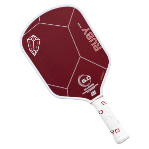 Six Zero Ruby 14mm Aramid Fiber Pickleball Paddle | JustPaddles.com