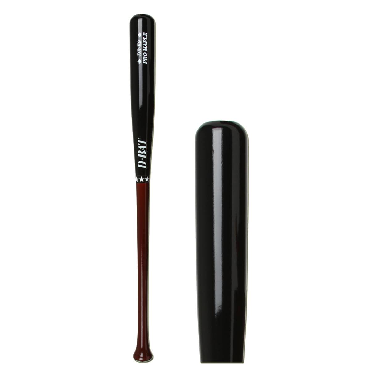 D-BAT Pro Stock Maple Wood Baseball Bat: K9MAPLE Black/Maroon ...