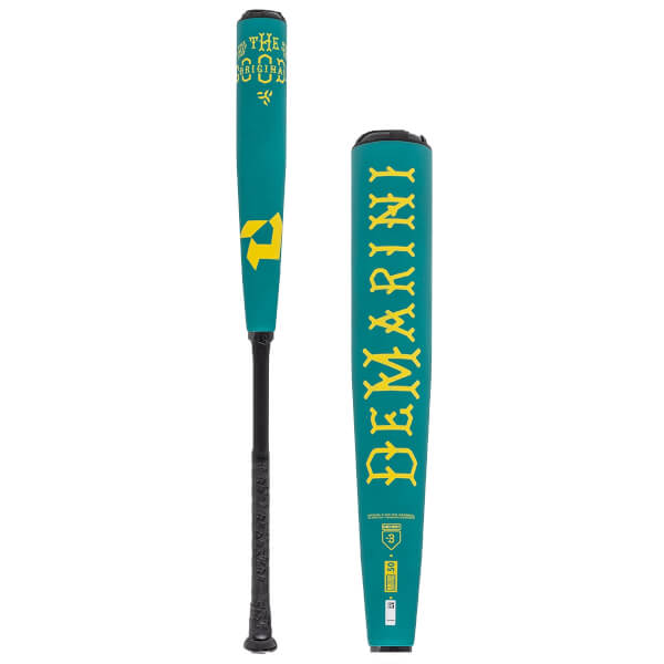 DeMarini The Goods Shock Factor Teal BBCOR Baseball Bat: WBD2564010 ...