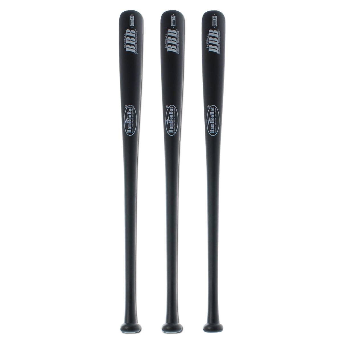 Bat Pack | BamBooBat Bamboo Wood Baseball Bat: HBBB100M Adult 3-Pack ...