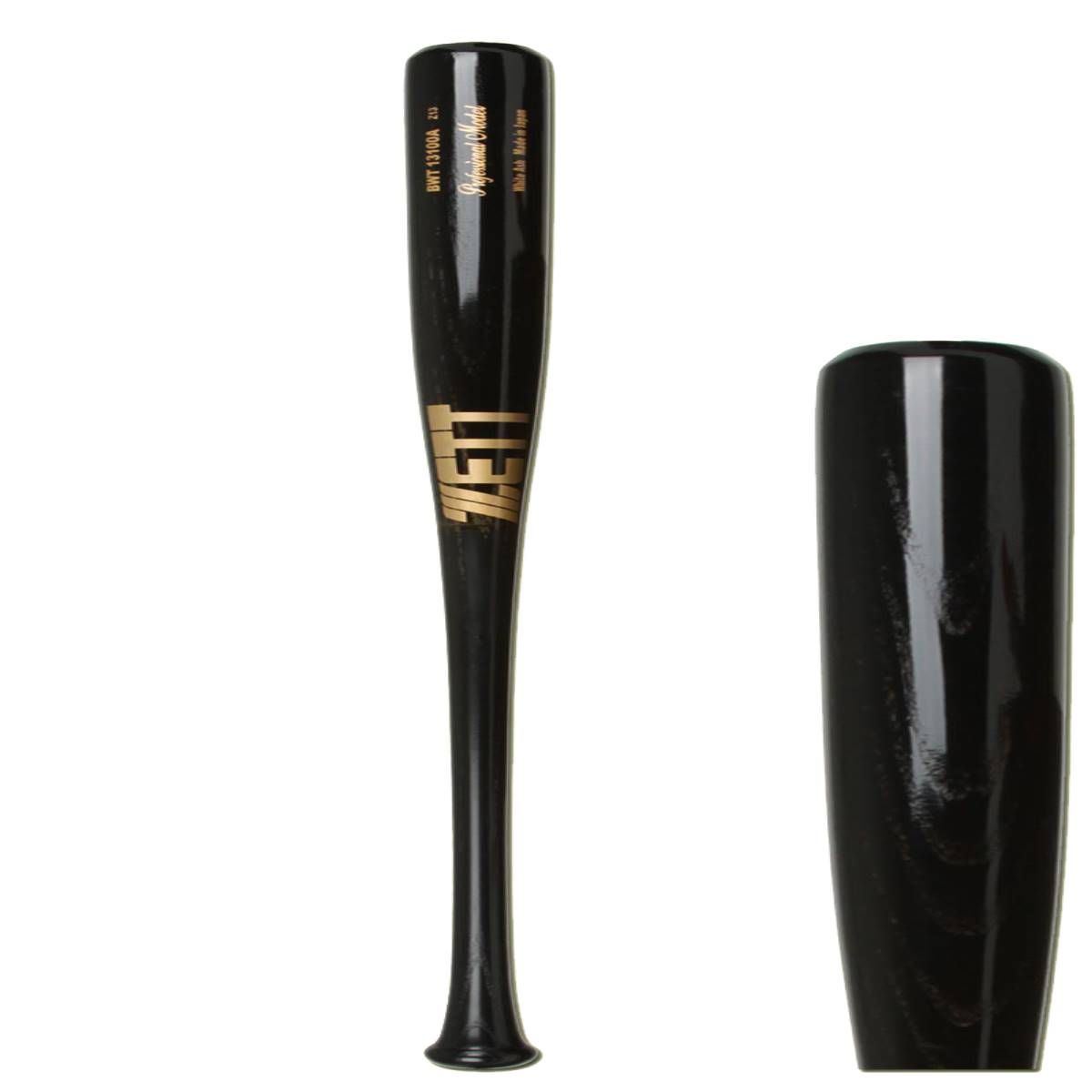 Zett Professional Model Ash Wood Baseball Bat: Z13A Black Adult ...
