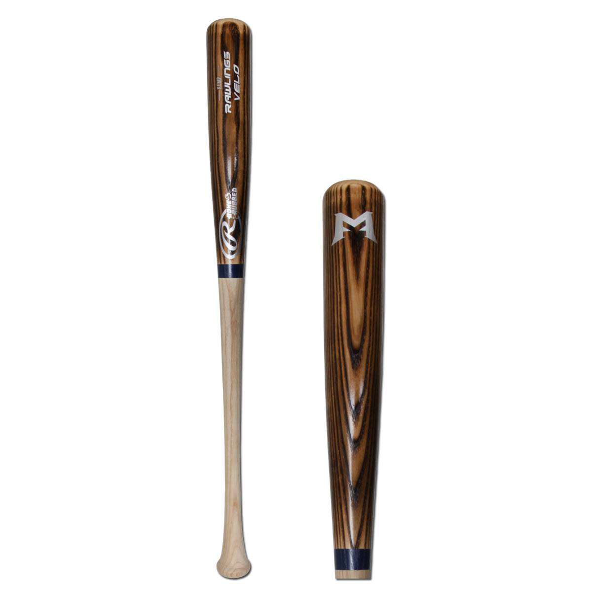 Rawlings VELO Ash Wood Baseball Bat KEMP Gamer Adult | JustBats.com