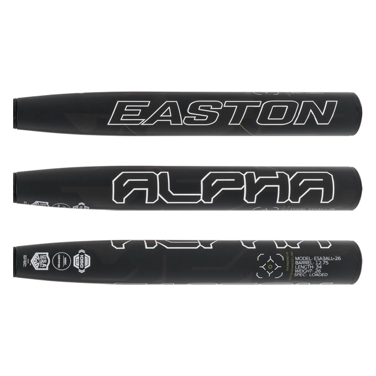 2024 Easton Alpha 12.75" Loaded USA Slow Pitch Softball Bat (ESA3ALL) | JustBats.com