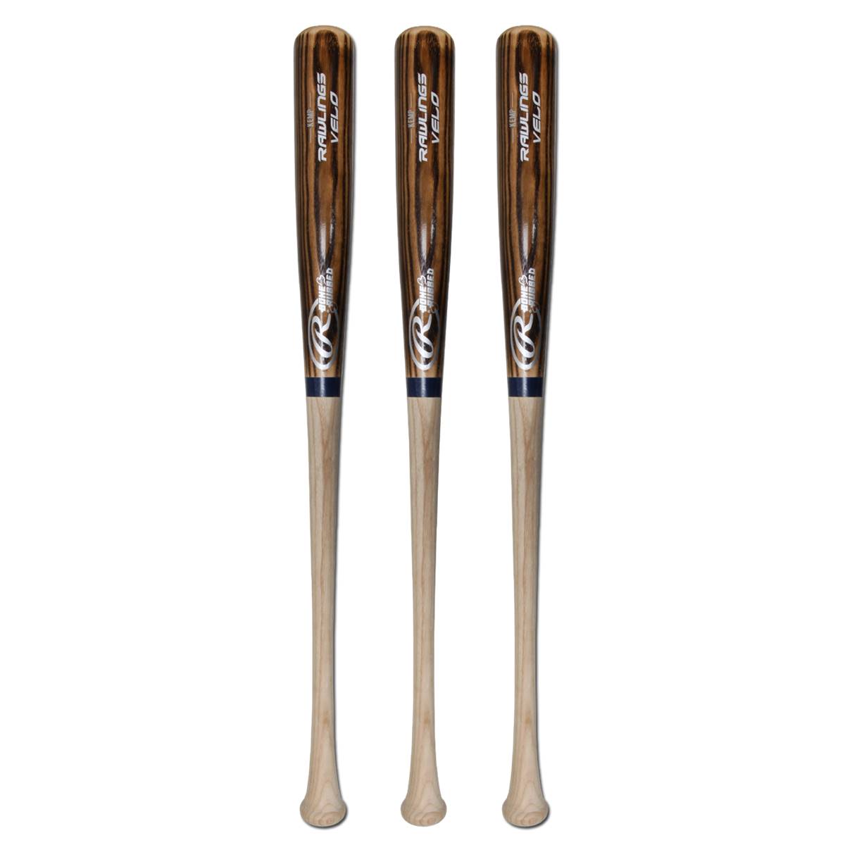 Bat Pack Rawlings VELO Ash Wood Baseball Bat: KEMP Gamer Adult 3-Pack ...
