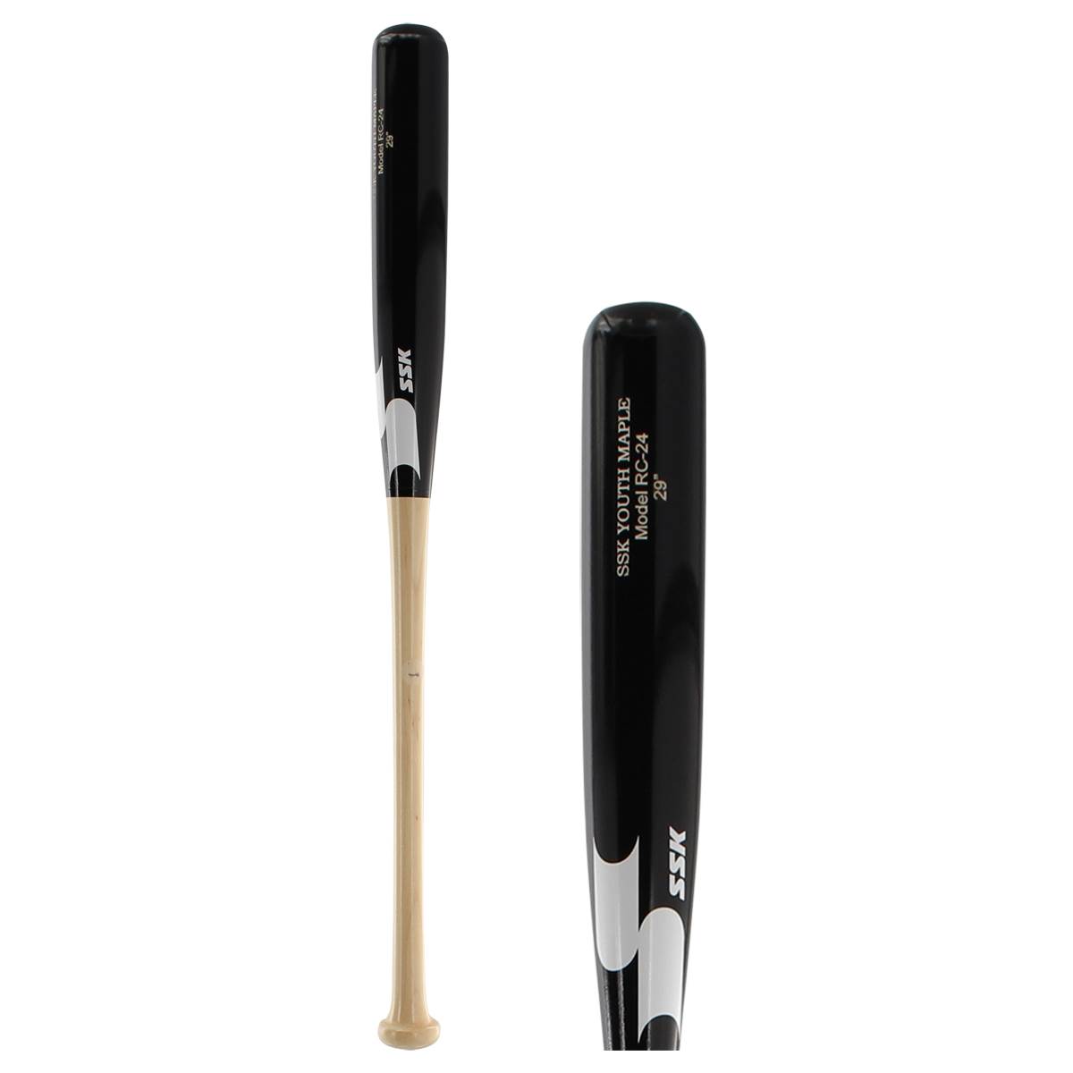 SSK Robinson Cano Youth Pro Maple Wood Baseball Bat (RC24 Black/Natural ...