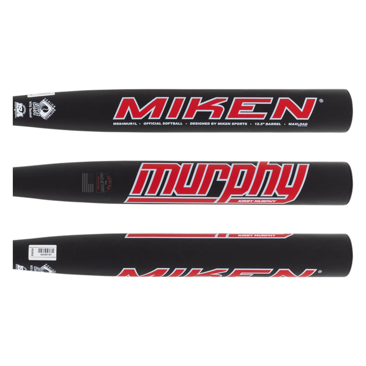 Miken HOF Kirby Murphy 12.5" Maxload SSUSA Slow Pitch Softball Bat ...