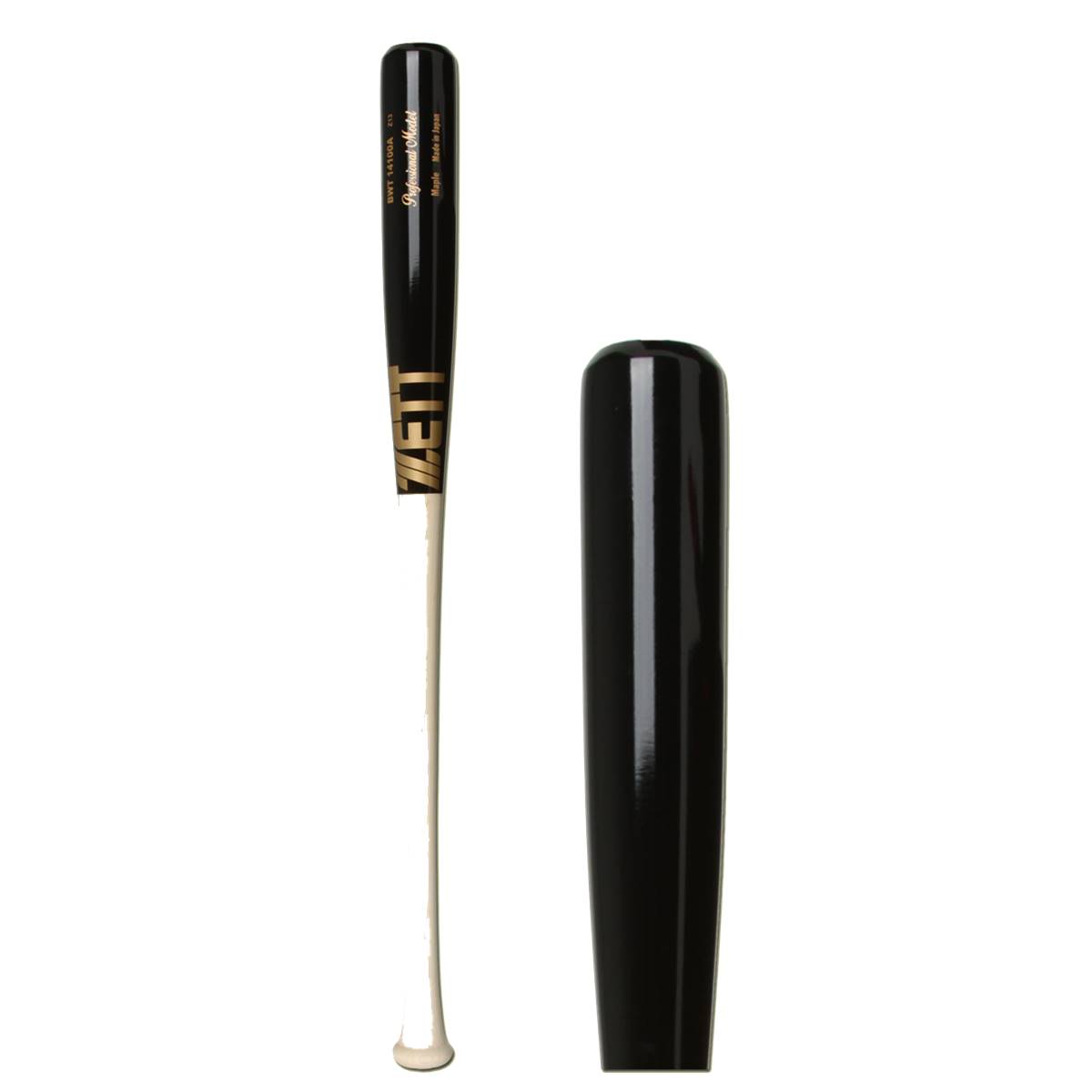 Zett Professional Model Maple Wood Baseball Bat: Z13M Natural/Black ...