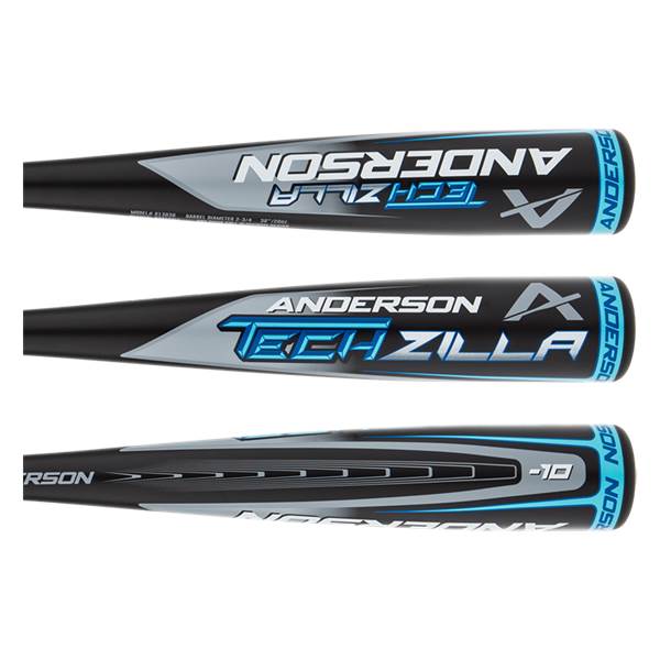 Anderson Techzilla -10 2-3/4" USSSA Baseball Bat (YB22ZILLA10 ...