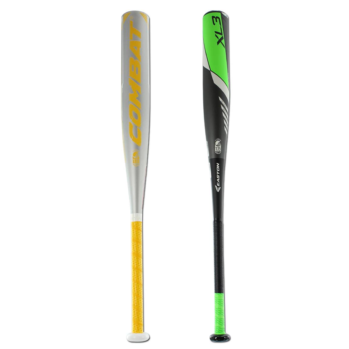 Bat Pack COMBAT VIGOR -5 and Easton XL3 -5 Senior League Baseball Bats ...