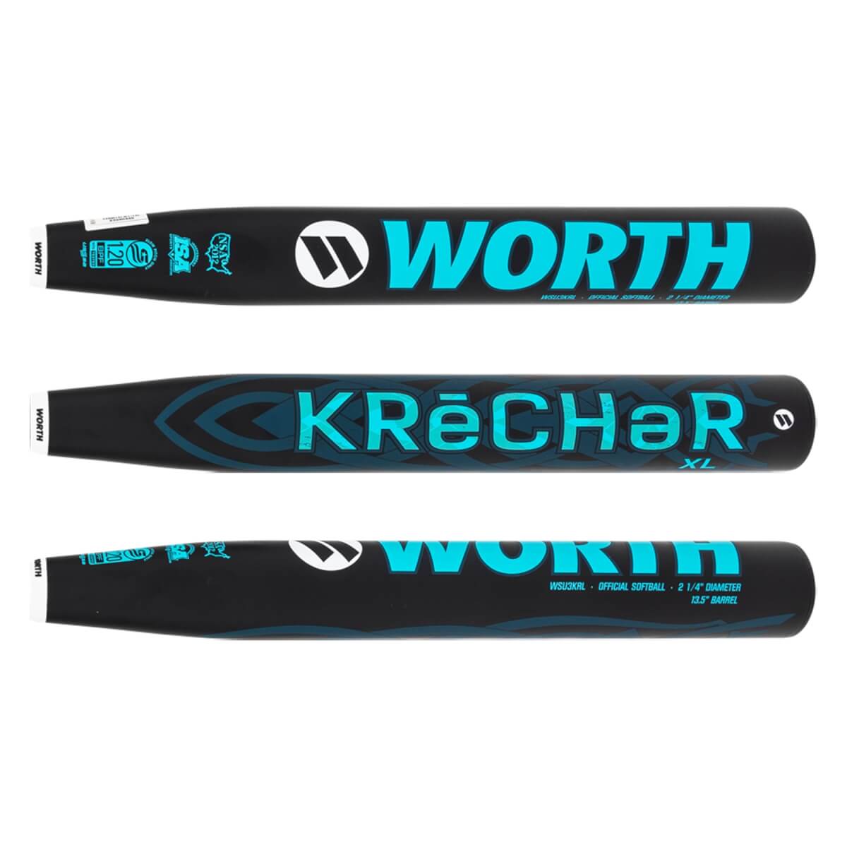 Worth Krecher 13.5" XL USSSA Slow Pitch Softball Bat (WSU3KRL ...