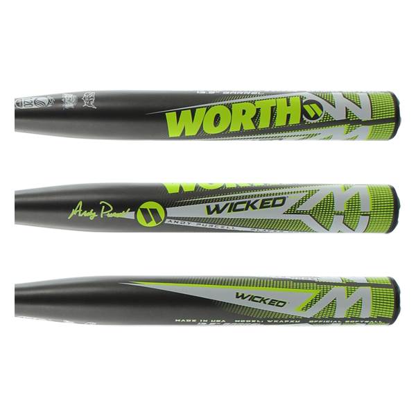 Worth Wicked 13.5-Inch USSSA Slow Pitch Softball Bat (WKAPXU ...
