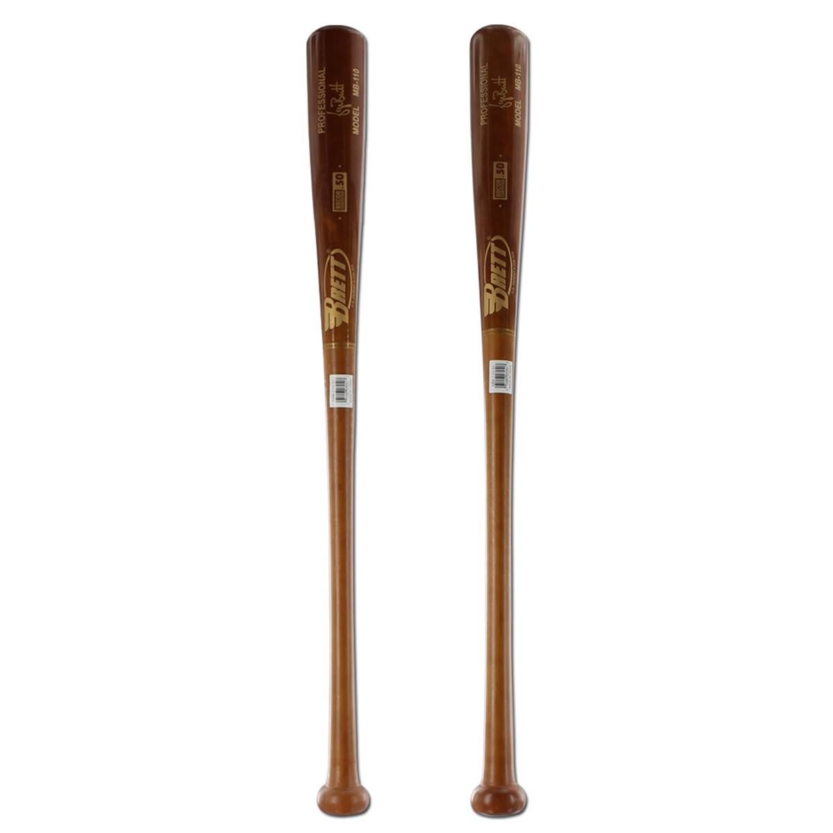 Practice Bat Pack 31 Inch: Brett Bros. Maple/Bamboo Wood Baseball Bats ...