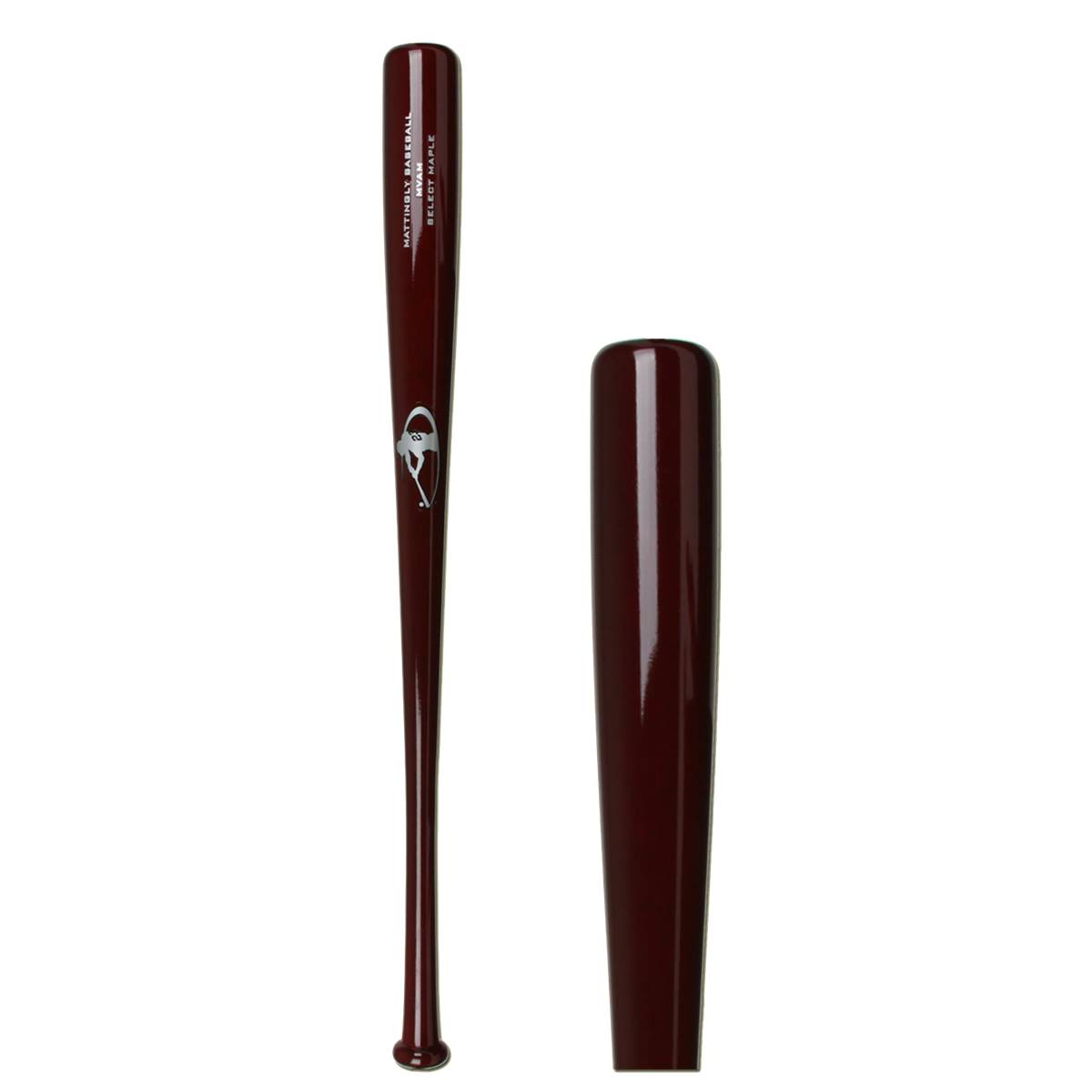 Mattingly Wood Baseball BatV-Grip Maple Wood Baseball Bat: MVAM Cherry ...