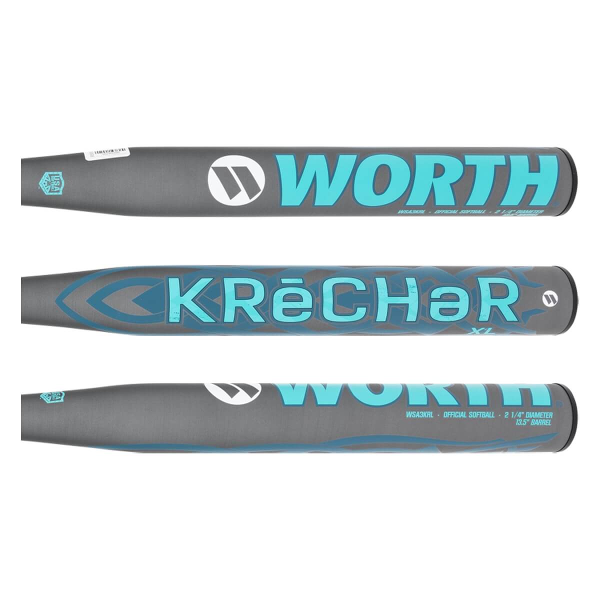 Worth Krecher 13.5" XL USA Slow Pitch Softball Bat (WSA3KRL) | JustBats.com
