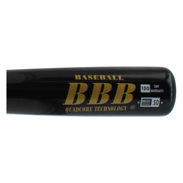 BamBooBat Bamboo Wood BBCOR Baseball Bat HGBB100 Black / Brown ...