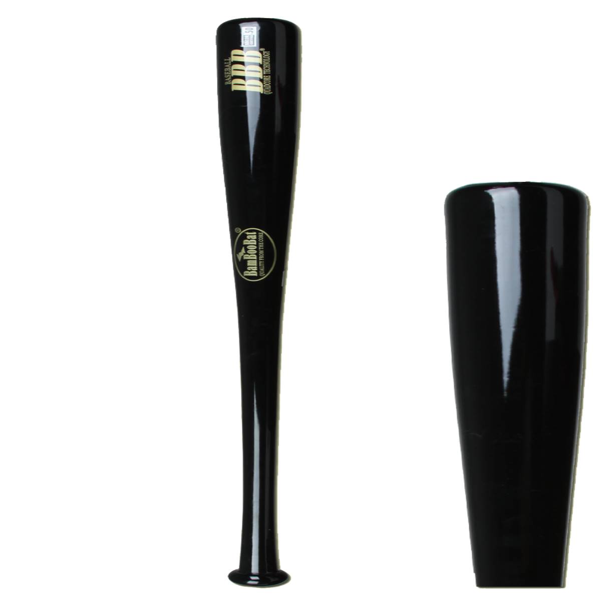 BamBooBat Bamboo Wood Baseball Bat HBBB100D Black Adult | JustBats.com