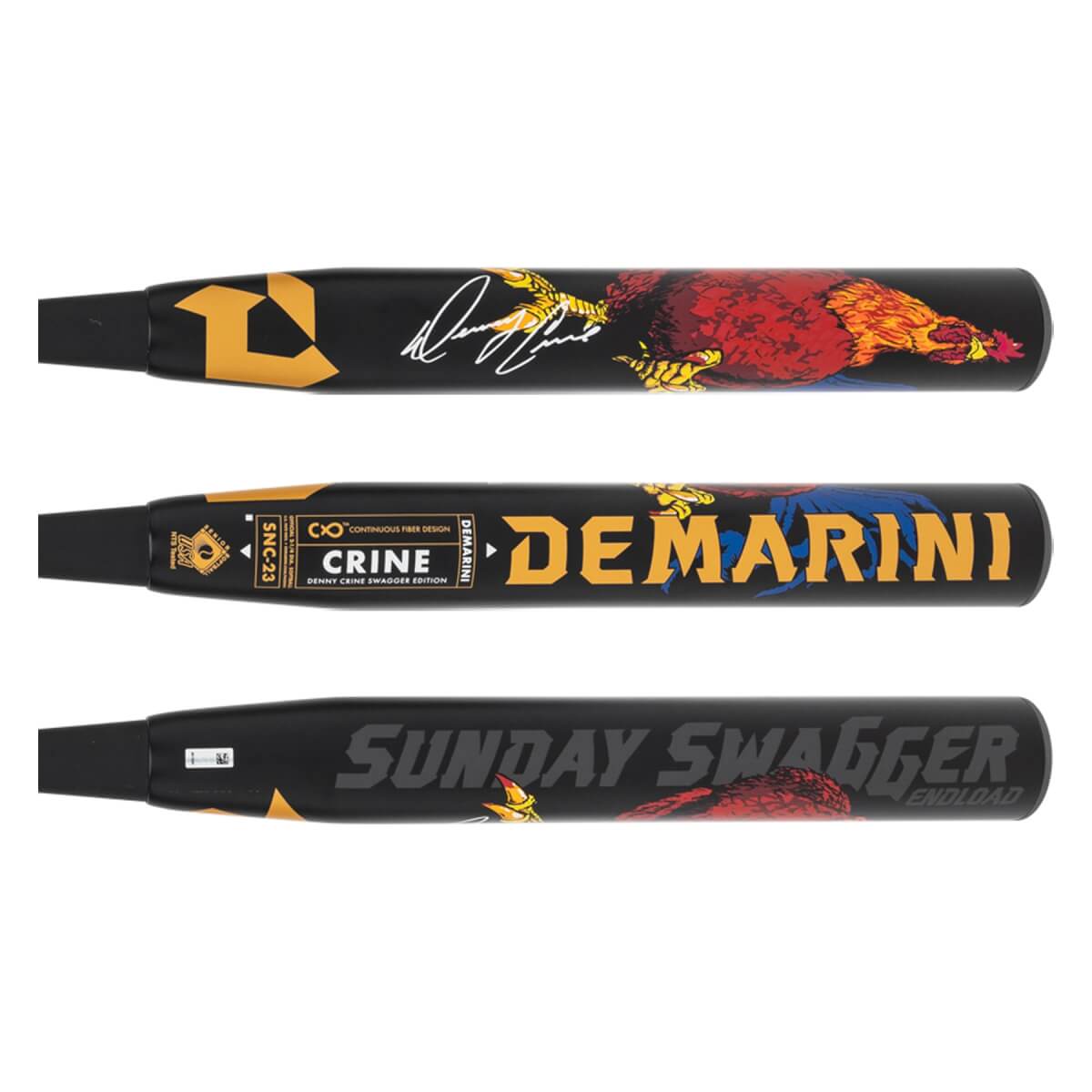 DeMarini Denny Crine Signature 12" Endloaded Senior Slow Pitch Softball ...