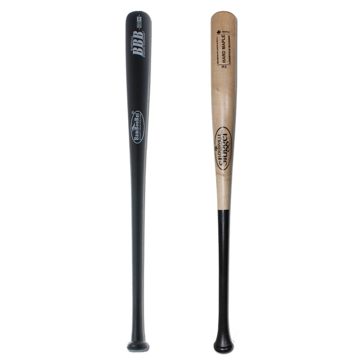 Bat Pack BamBooBat Bamboo and Louisville Slugger Maple Wood Baseball ...