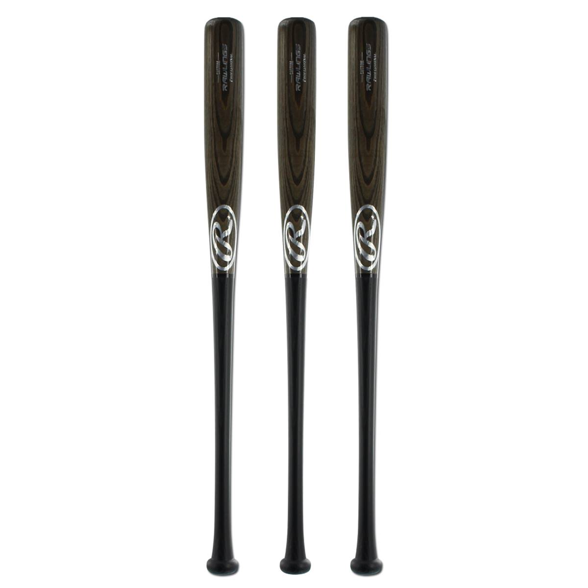 Bat Pack | Rawlings Professional Matte Ash Wood Baseball Bats PROADP318 ...