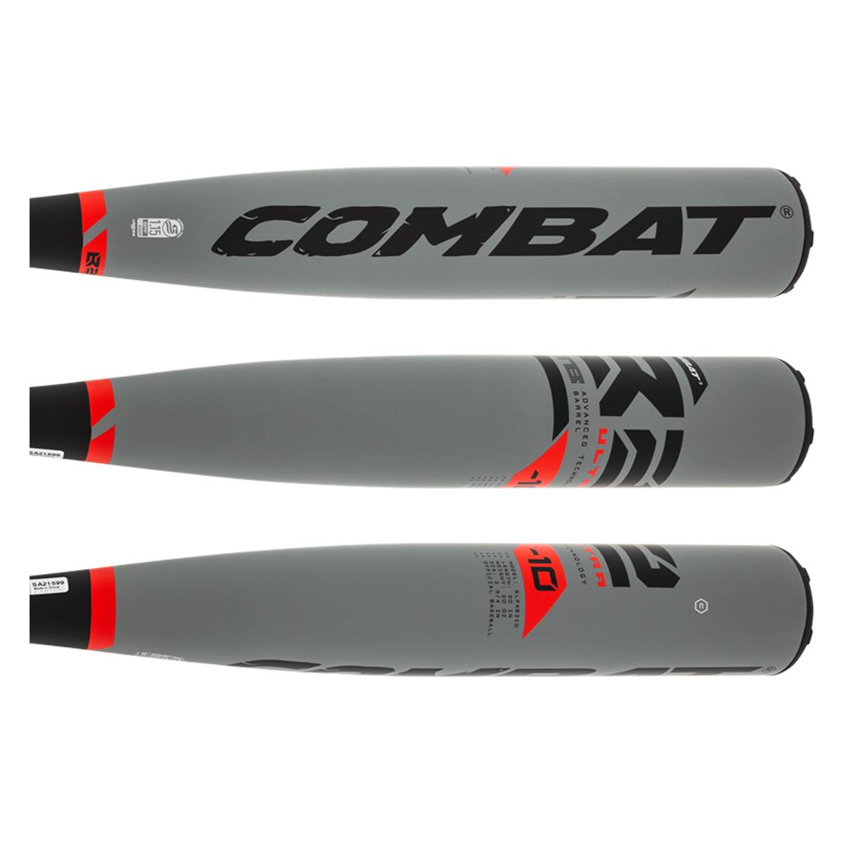 COMBAT B2 Ultra -10 2-3/4" USSSA Baseball Bat (SLPAB210) | JustBats.com