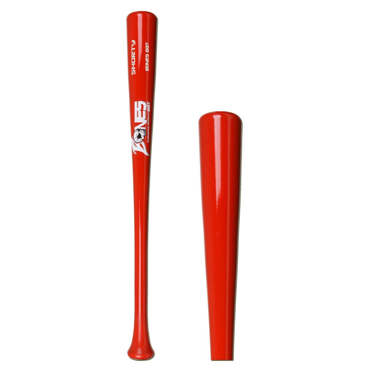 Bones Bat Birch One Hand Training Baseball Bat: SHORTY Red | JustBats.com