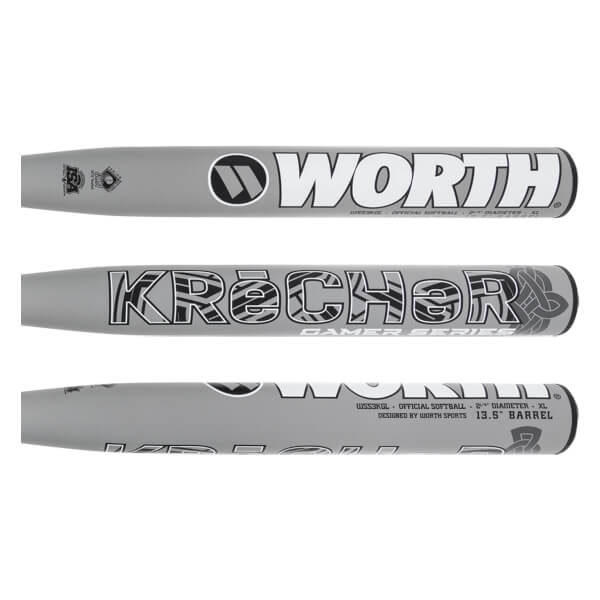 Worth Krecher Gamer 13.5" XL Senior Slow Pitch Softball Bat (WSS3KGL) | JustBats.com
