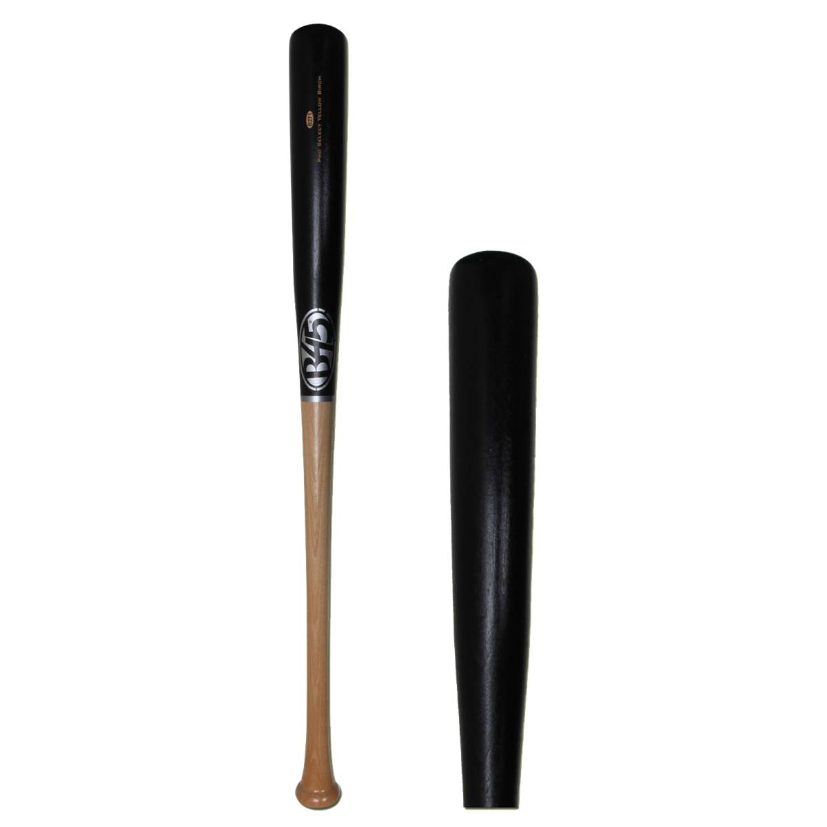 B45 Yellow Birch Wood Baseball Bat: B271 Adult Natural/Black | JustBats.com