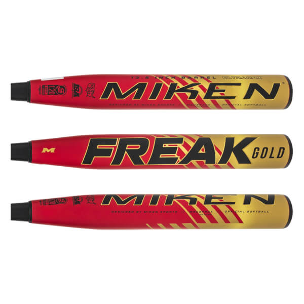Miken Freak Gold 12.5" UltraMax USSSA Slow Pitch Softball Bat (MU3FGX ...