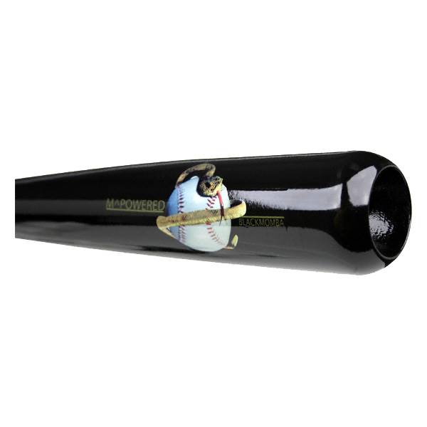 M^Powered Black Momba Bamboo Wood Baseball Bat: MPMOMBA Adult ...