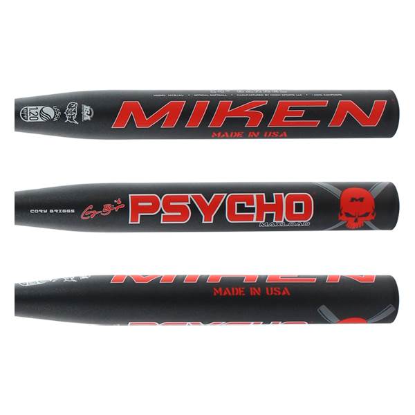 Miken Psycho 14-Inch Maxload USSSA Slow Pitch Softball Bat (MCB18U ...